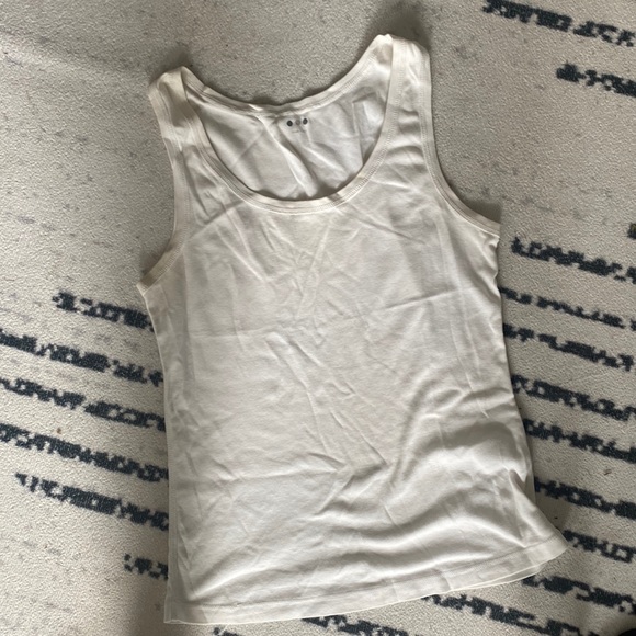 Three Dots | Tops | Classic White Tank Top | Poshmark